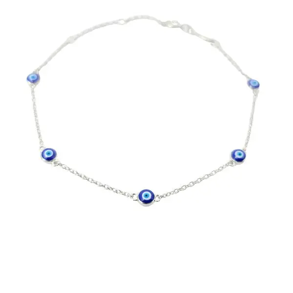HARFI Evil Eye Charm Friendship Bracelet - Gold/blue