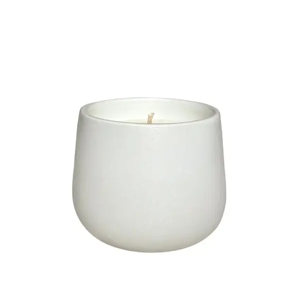 THE ORGANIC CANDLE CO. Organic Vanilla Bean Candle - White