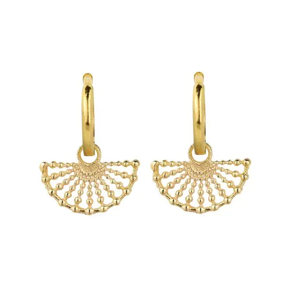 CHARLOTTE'S WEB JEWELLERY Surya Huggie Hoop Earrings - Gold