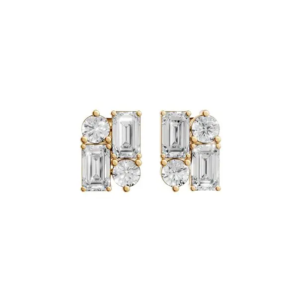 AYA FINE JEWELRY 1.44 Ctw Diamond Stud Earrings In 14k Gold - Yellow