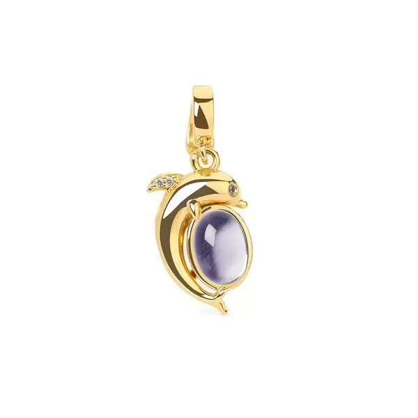 FREQNC ATELIER Mini Dolphin Charm - Purple