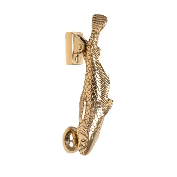 ADAMS & MACK Cod Door Knocker - Gold