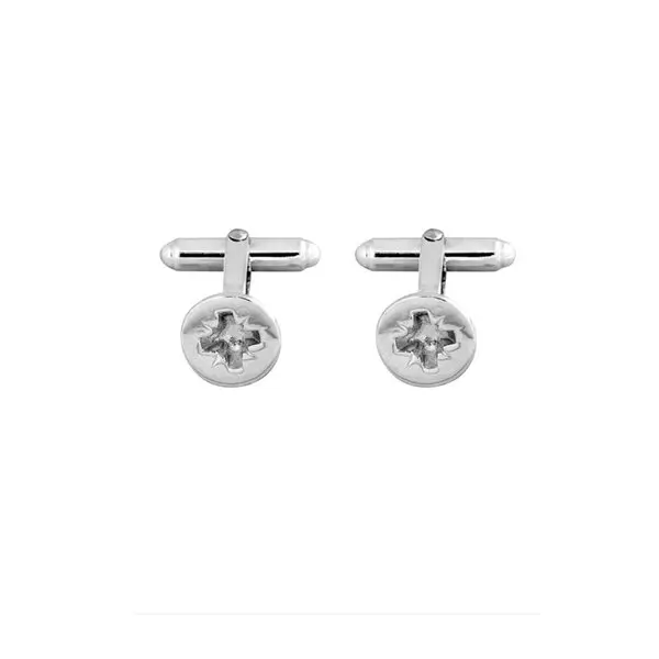 EDGE ONLY Phillips-head Screw Cufflinks Sterling - Silver