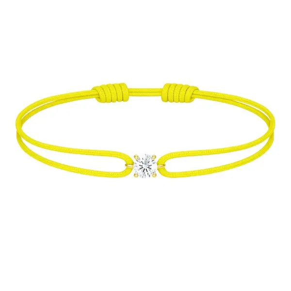 DYAMKA Diamond Cord Bracelet - Yellow/gold