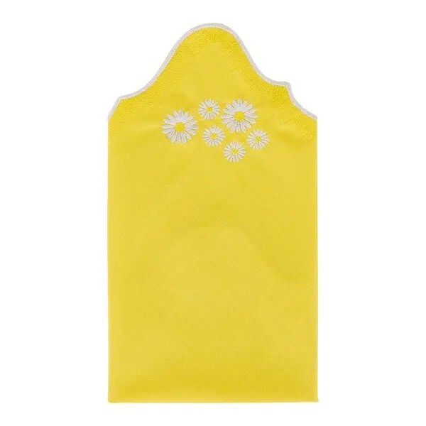 KM HOME COLLECTION Margherita Cotton Napkins Set - Yellow