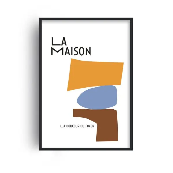 FANCLUB La Maison French Giclée Retro Art Print A2 - White