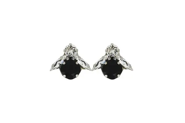 VICKISARGE The Big Bee Clip-on Earrings - Black