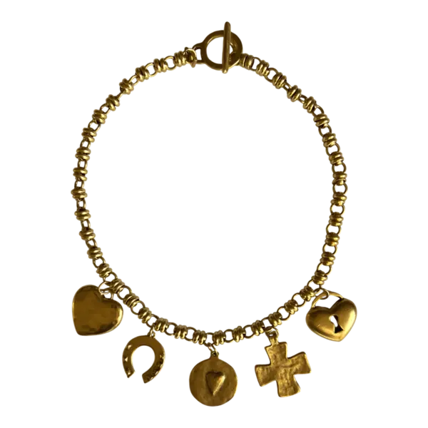 SCCOLLECTION Robin Charm Necklace - Gold