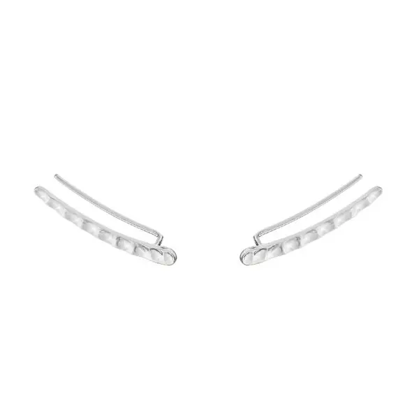 SALLY SKOUFIS Honeycomb Sterling Ear Climber - Silver
