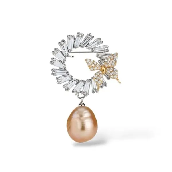 NINEMOO Aurora Grace Brooch-pendant - Gold