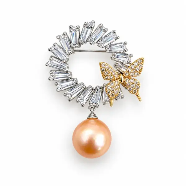 NINEMOO Aurora Grace Brooch-pendant - Gold