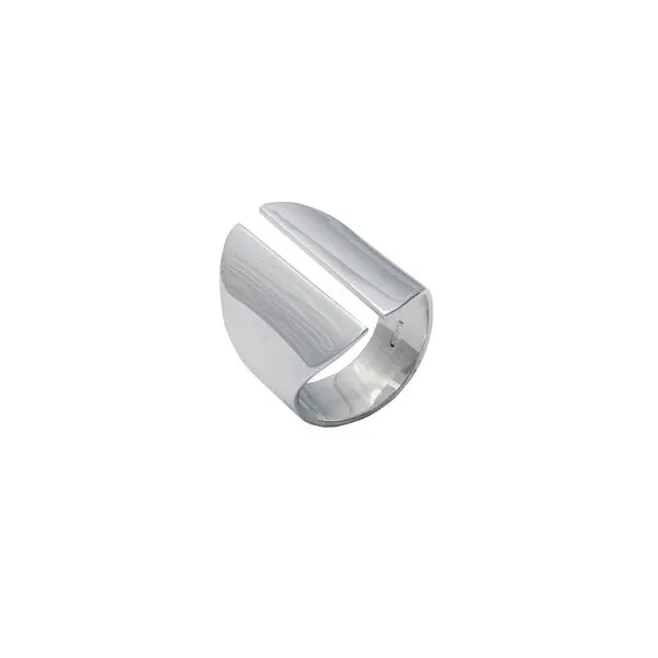 EDGE ONLY Wedge Ring Sterling Statement Ring - Silver