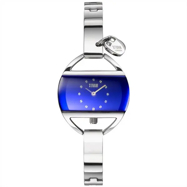 STORM Stainless Steel Charm Watch - Silver/blue
