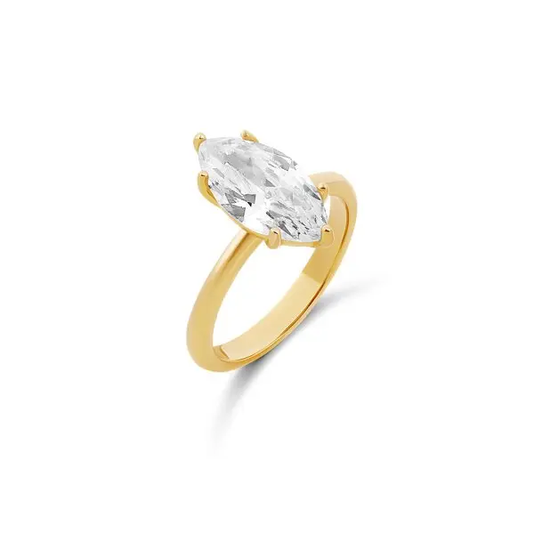 SHYMI Marquise Cocktail Ring - Gold