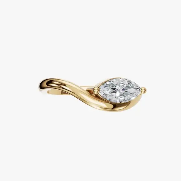 AYA FINE JEWELRY 14k Gold 0.65 Ctw Lab Grown Diamond Ring - Yellow