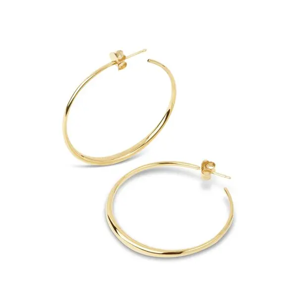 DINNY HALL Signature Medium Hoop Earrings - Gold