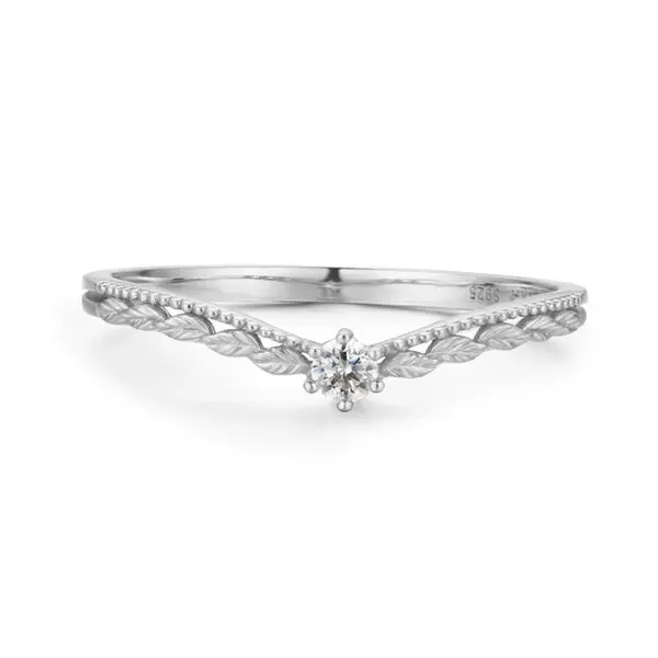 AZURA JEWELRY NEW YORK Avalon Stacking Band - Silver
