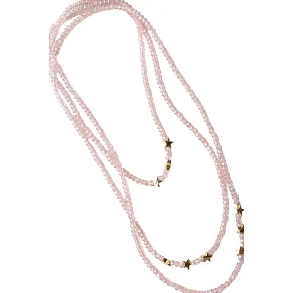 TAYLOR REESE Crystal Multi-way Necklace - Pink