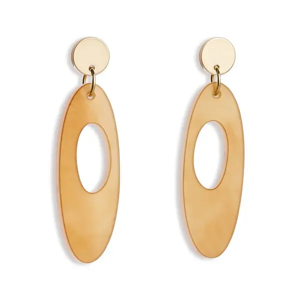 TOOLALLY Hepworth Dangle Earrings - Gold