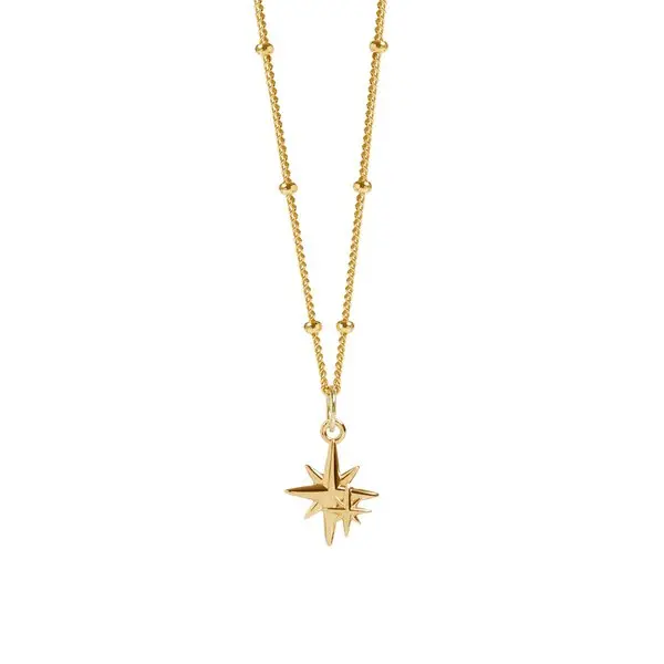 MURU Mother & Child Bead Chain Necklace - Gold