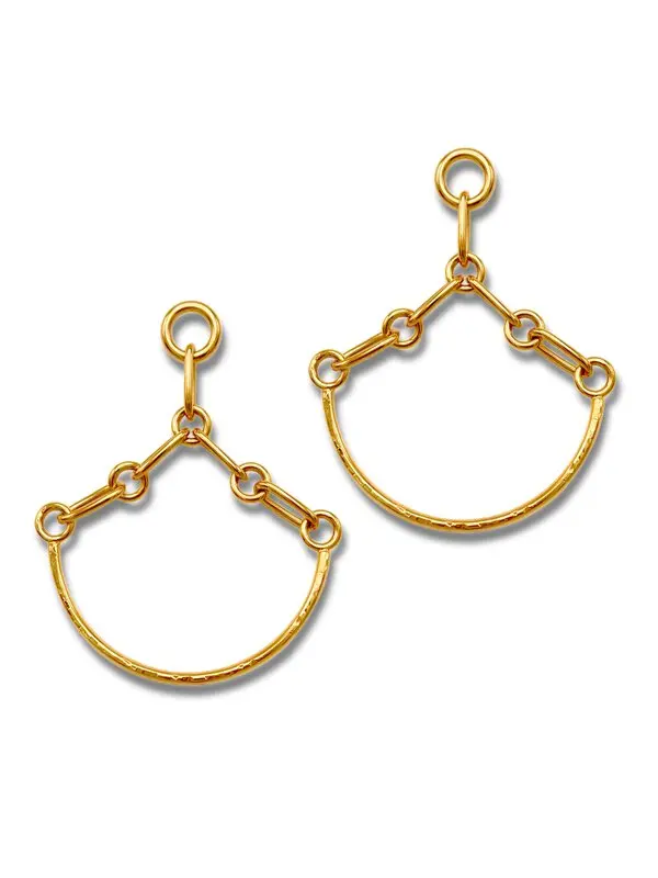 JAREDJAMIN Libra Link Chandelier Post Earrings - Gold
