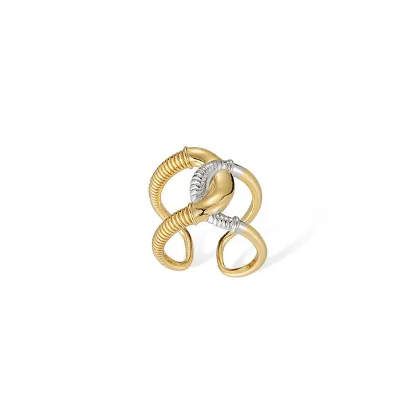 RETRO CHIC Colosseum Ring - Gold/silver