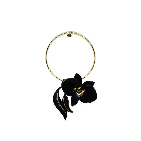 GISSA BICALHO Orchid Deco Necklace - Black