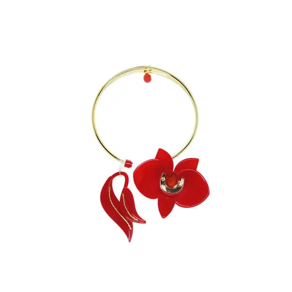 GISSA BICALHO Orchid Deco Necklace - Red