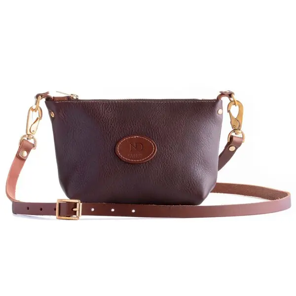 N'DAMUS LONDON Bermon Leather Crossbody Bag - Brown