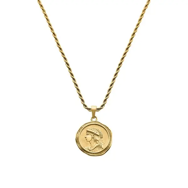 BERMUDA WATCH COMPANY Maivelle Athena Rope Chain Necklace - Gold