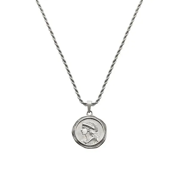 BERMUDA WATCH COMPANY Maivelle Athena Rope Chain Necklace - Silver