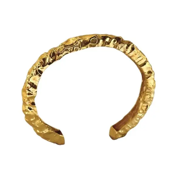LINYA JEWELLERY Amorphous Thick Bracelet - Gold