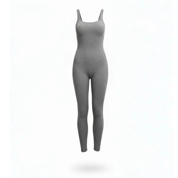 ALTRA VOLTA Sculpt Rib Power Jumpsuit - Grey