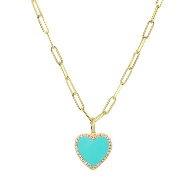 KAMARIA Heart Pendant Necklace - Gold