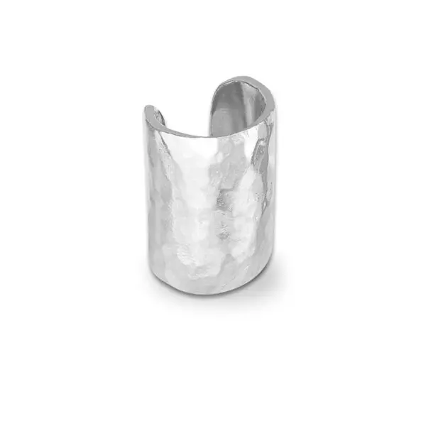 DOWER & HALL Sterling Long Curved Nomad Ear Cuff - Silver