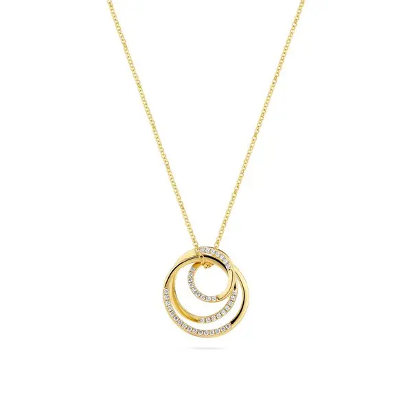 SIF JAKOBS JEWELLERY Spirale Necklace - Gold/white