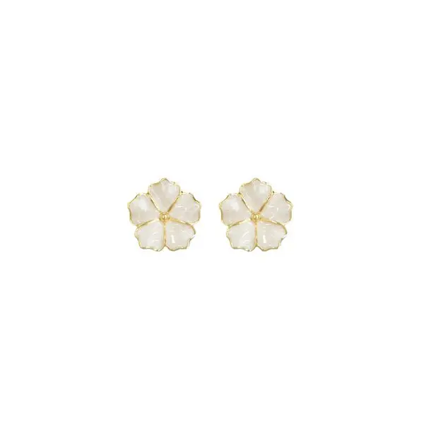 ALEGORIA JEWELLERY Bavella Mini Earrings - White