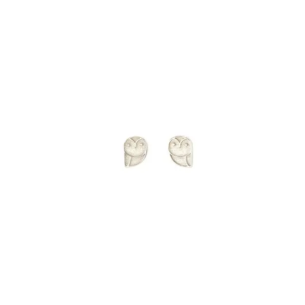 Kris Nations Owl Stud Earrings - Silver