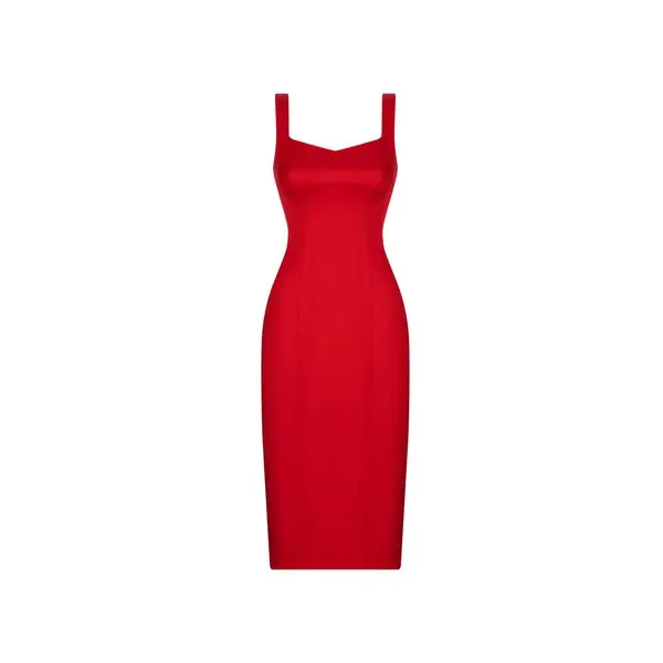 ELSAVA Midi Dress With Adjustable Laces And Zippers