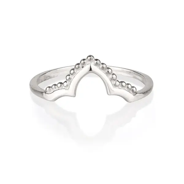 CHARLOTTE'S WEB JEWELLERY Crown Stacking Ring - Silver