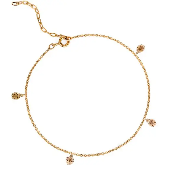 LEE RENEE Loveliness Of Ladybirds Bracelet - Gold