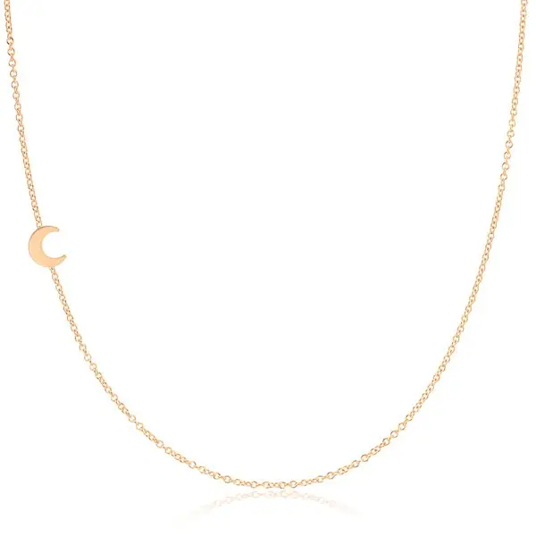 Maya Brenner Designs 14k Gold Asymmetrical Charm Necklace - Rose Gold