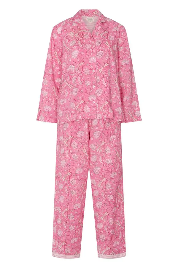 NOLOGO-CHIC Hand Printed Pj's Dragonfly - Pink