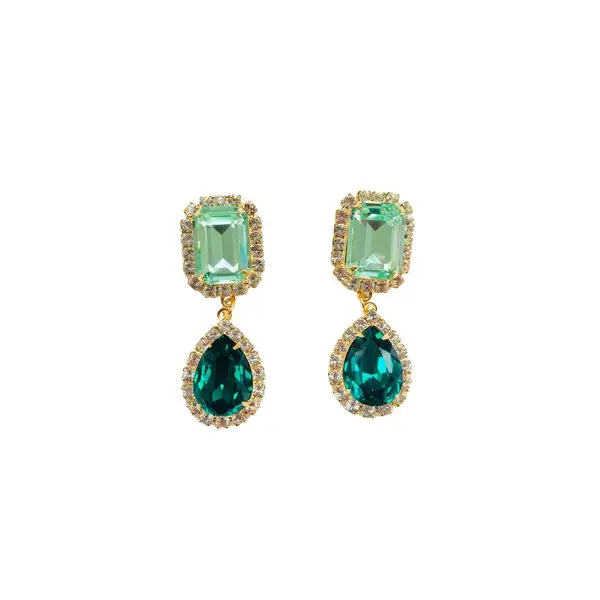 THE PINK REEF Drop Earrings - Green