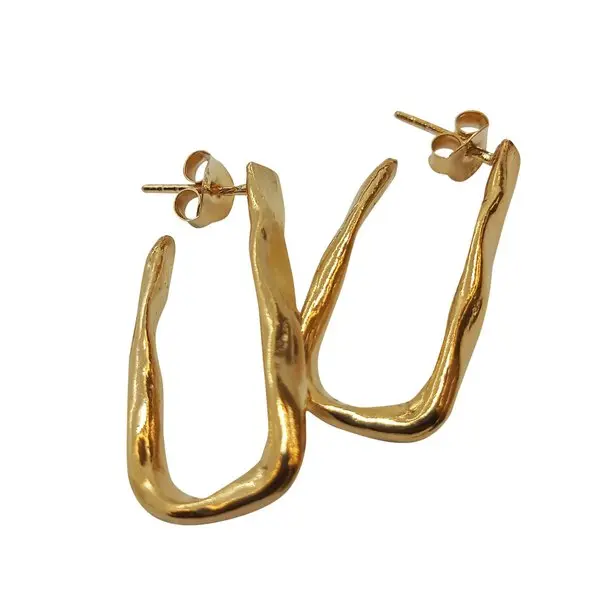 KAREN HALLAM Mae Hoops - Gold