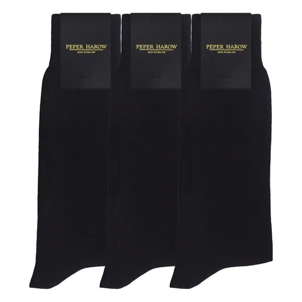 PEPER HAROW - MADE IN ENGLAND Classic Socks Bundle - Black