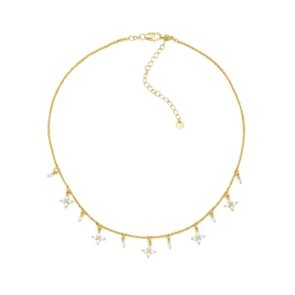 UCHI & SOTO Kinmokusei Floral Charm Necklace - Gold