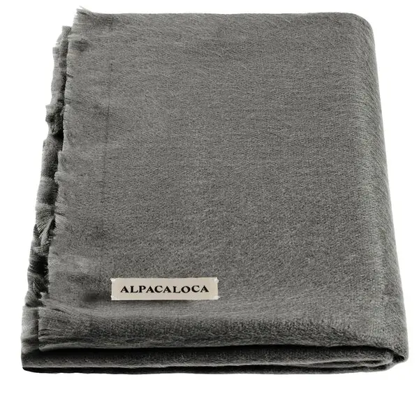 ALPACA LOCA Scarf/shawl Dark Alpaca Wool - Grey