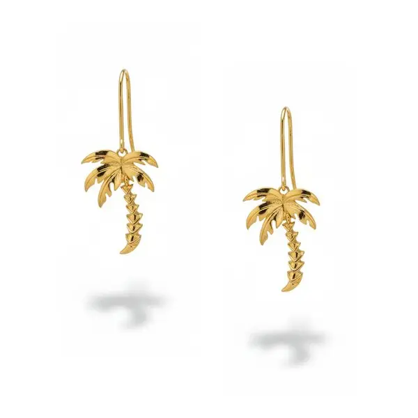JAREDJAMIN Palm Hook Earrings - Gold