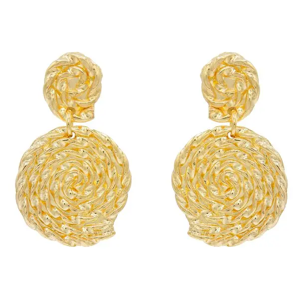MARCIA MORAN Dara Rope Earrings - Gold